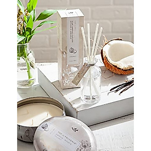 Pre de Provence Heritage Home Fragrance Collection Three Wick Candle Tins, 10.5 oz, Coconut