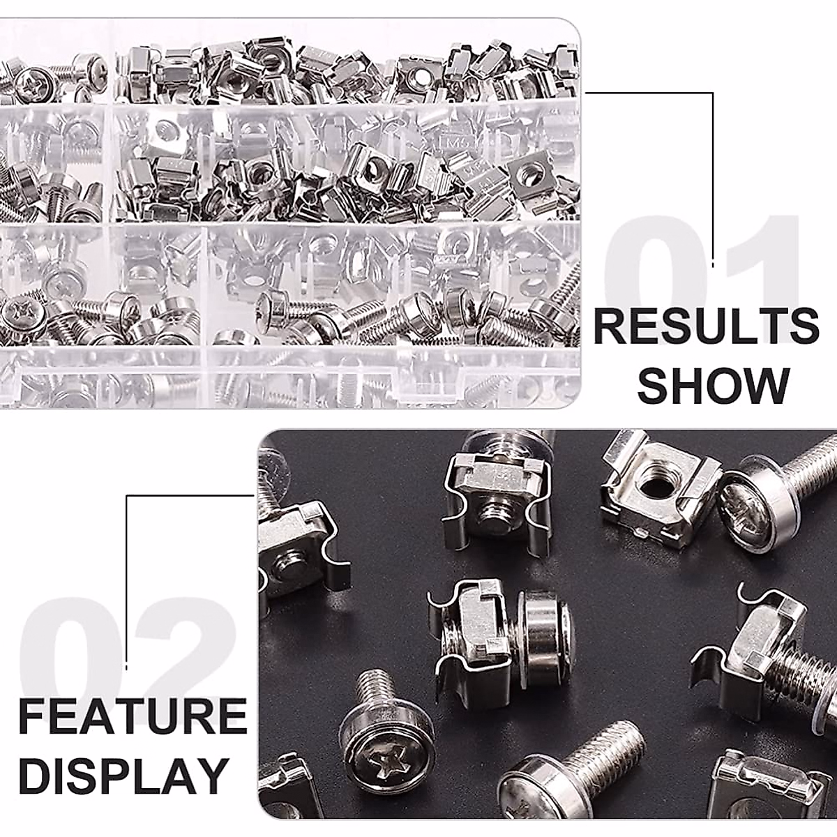 SOLUSTRE 1 Set Screw Set Nuts Screws Stud Carbon Steel Rack