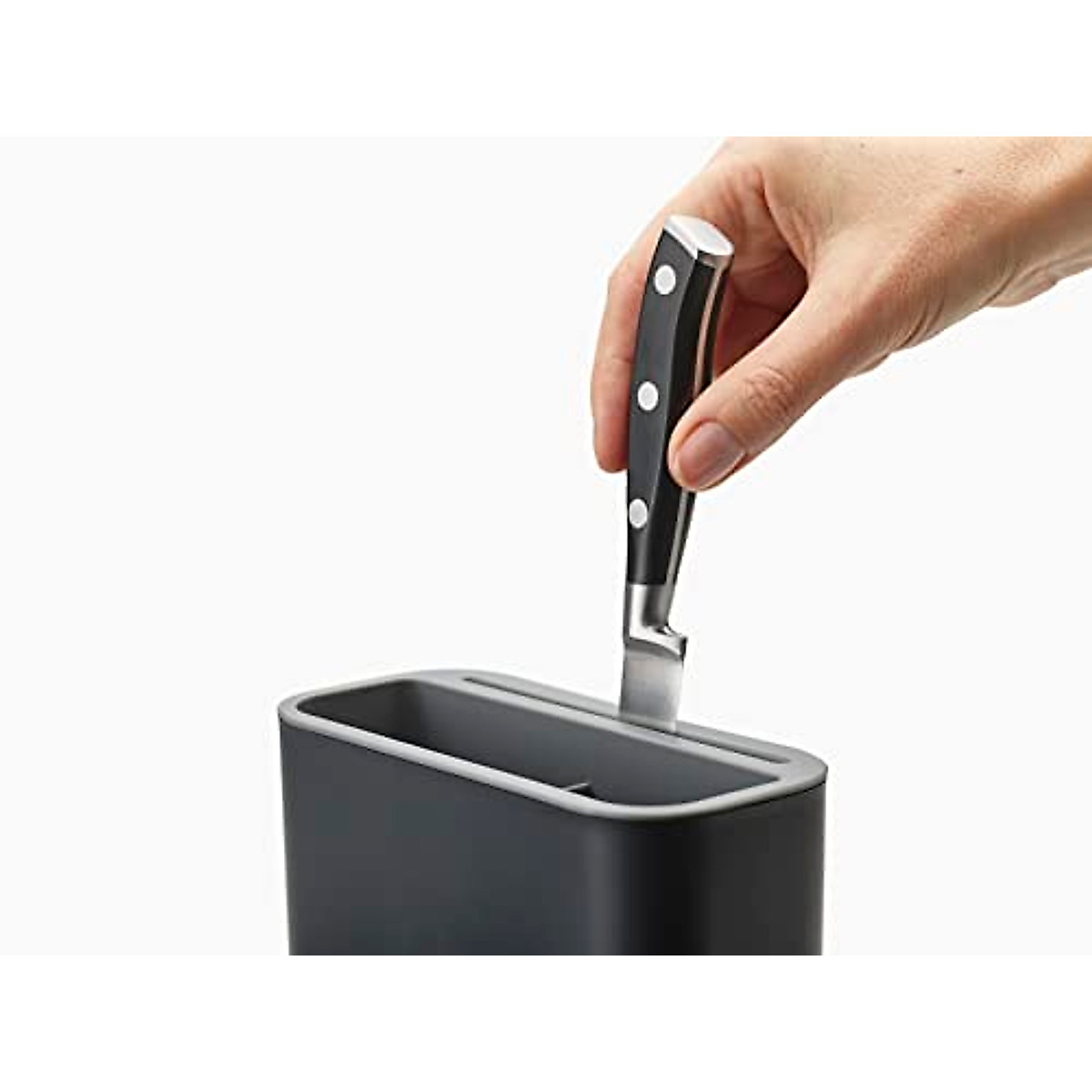 Joseph Joseph Extend Steel Expandable Dish Drying Rack with Removable Cutlery Holder Swivel Draining Spout - Grey/Steel & Tier Expandable Draining Board, Plastic, Grey, 2