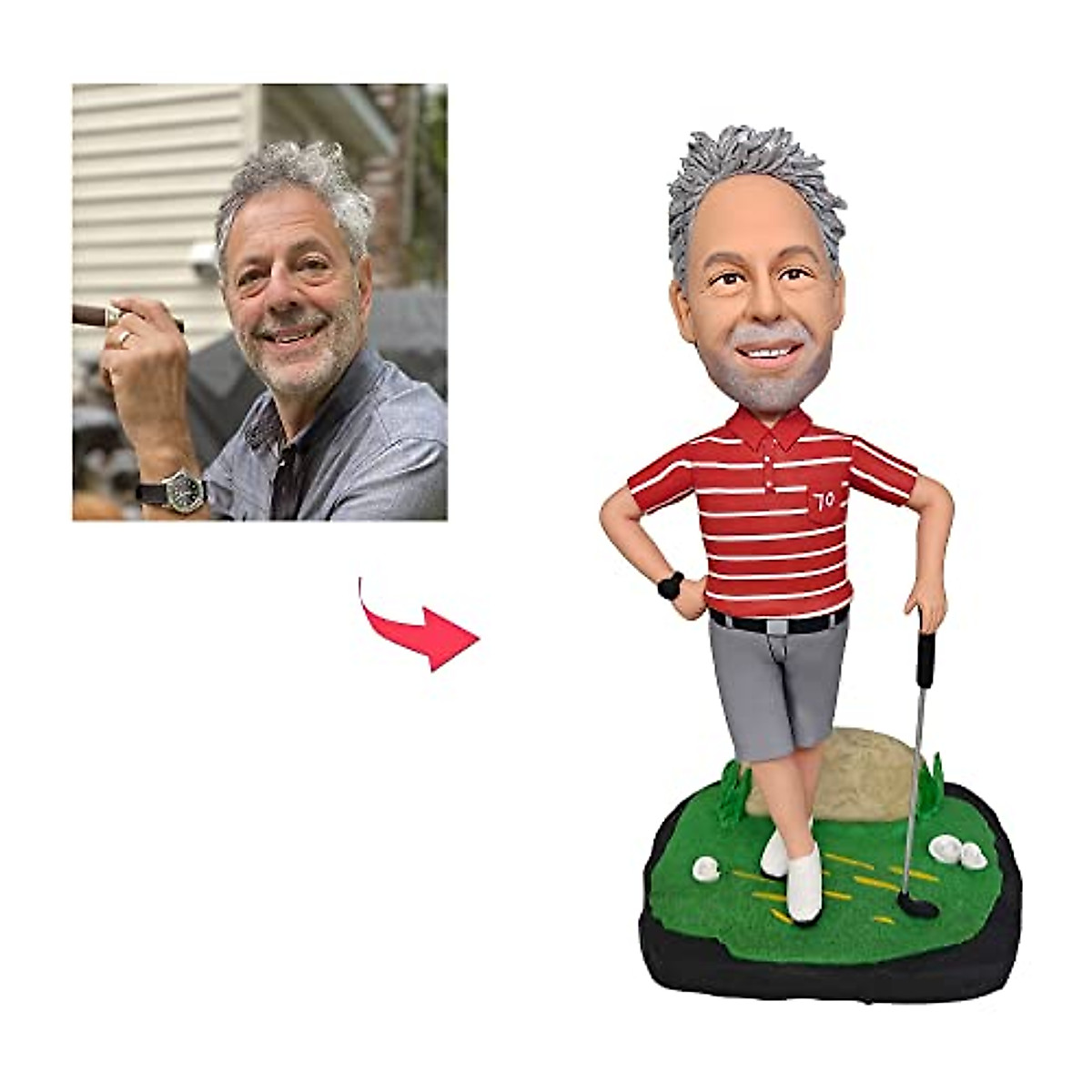 mydedor Custom Bobbleheads Figurine Customized Doll, Female Barber Custom Bobble Head, Bobble Head Figures Handmade Personalized Sculpture Gift for Women