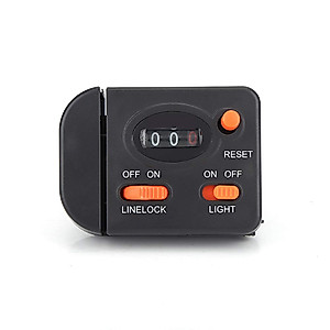 Fishing Line Counter, Black ABS Professional Clip on Rod Fishing Line Counter Depth Finder Digital Diaplay Depth Counter Finder Tool 0-99.9m Counting Range Fishing Line Spooling Accessories