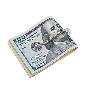 YBONNE 2Pcs 68mm Spring Metal Money Clip Insert Bar Replacement for Bifold Wallet