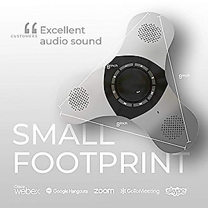 Skywin 1 Pack Bluetooth Conference Speaker with Microphone - Wireless Conference Call USB Speakerphone for Mobile Phone and Computer, High Sensitive Omnidirectional 360° with Noise Canceling