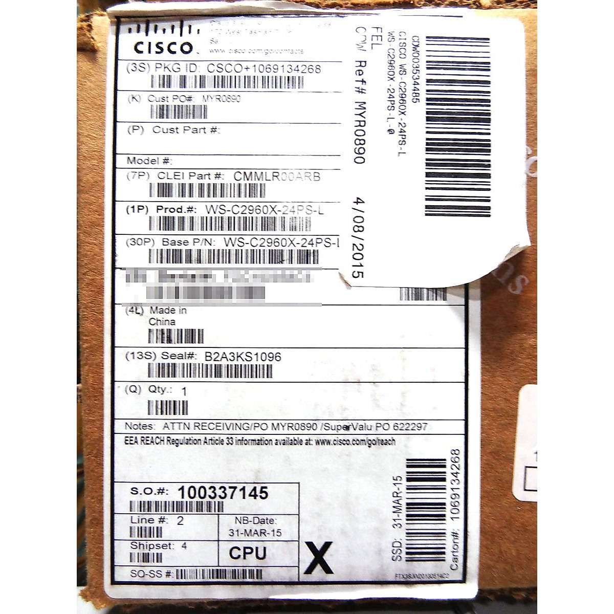 Cisco Catalyst 2960X-24PS-L - switch - 24 ports - managed - desktop, rack-mountable