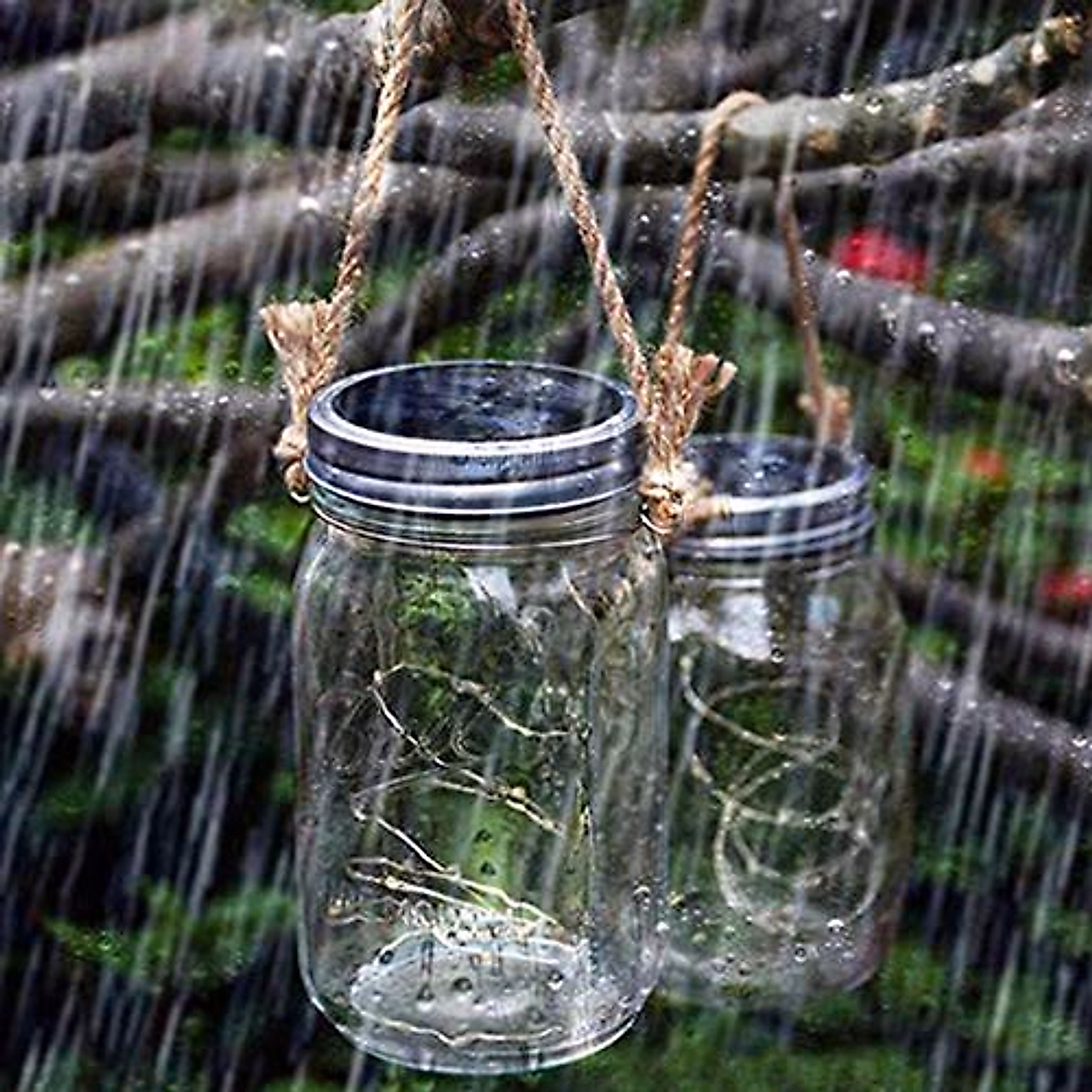 NEXXXI 20 Pack Stainless Steel Wire Handles, Burlap Wire Hangers for Regular Mouth Mason, Ball, Canning Jars, Twine and Metal Handles