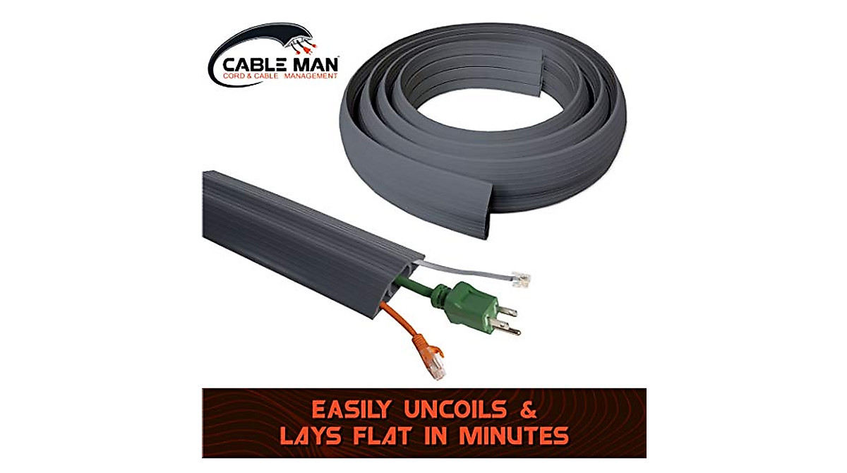 Cable Man Cord Cover - Durable Cable Management Solution