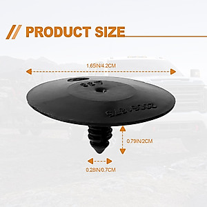 30PCS Hood Panel Insulation Seal Retainer Clip Compatible with Buick Cadillac Chevy GMC Hummer Honda Escalade Oldsmobile Pontiac Saturn 3078511 3977775