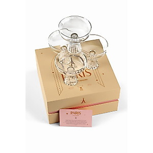 Paris Coupe Cocktail and Champagne Glasses for Daiquiri, Sidecar, Gimlet and Classic Bar Drinks | Modern Glassware Collection | Set of 4 | 8 oz Extra Light Contemporary Borosilicate Saucers