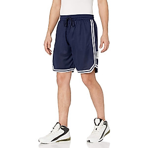 Spalding Men's Athletic Dry Mesh Basketball Short, Peacoat/White, XS