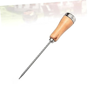 2pcs Remove ice from Refrigerator Round ice Scraper Bartender ice Remover ice Pick Stainless Steel Shovel deicing Scoops defrost Shovel deicer ice ax Tool monodent ice Cubes Bamboo