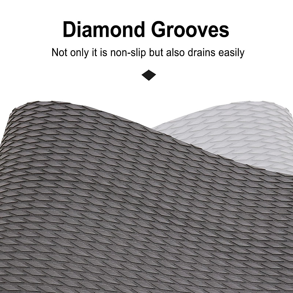 HZshark Boat Flooring EVA Foam Boat Decking Universal DIY Surfboard Traction Pad Non-Slip Grip Mat Self-Adhesive 94.5"x21.6" Trimmable Sheet for Fishing Boat Kayak Yacht RV, for Jet Ski, for Jon Boat