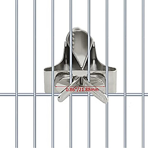 XINMEIWEN 4Pack Birds Food Holders Parrot Fruit Vegetable Clips Stainless Steel Feeder Bird Cage Accessories for Bird Cockatiel Parrot