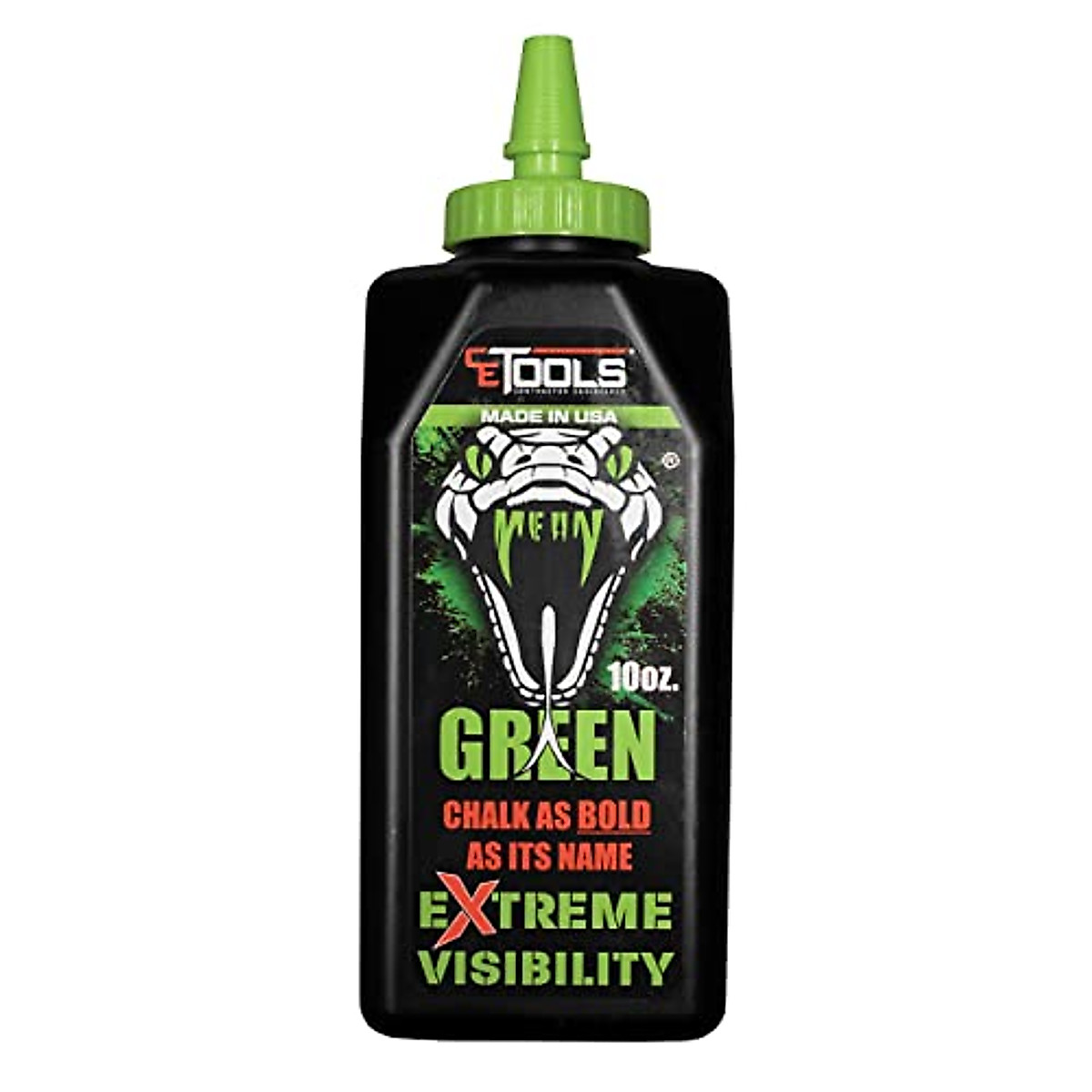 CE TOOLS Mean Green & Manly Pink EXTREME VISIBILITY Marking Chalks - 10 oz (283.5)- Made in USA Give Me Two Bundle