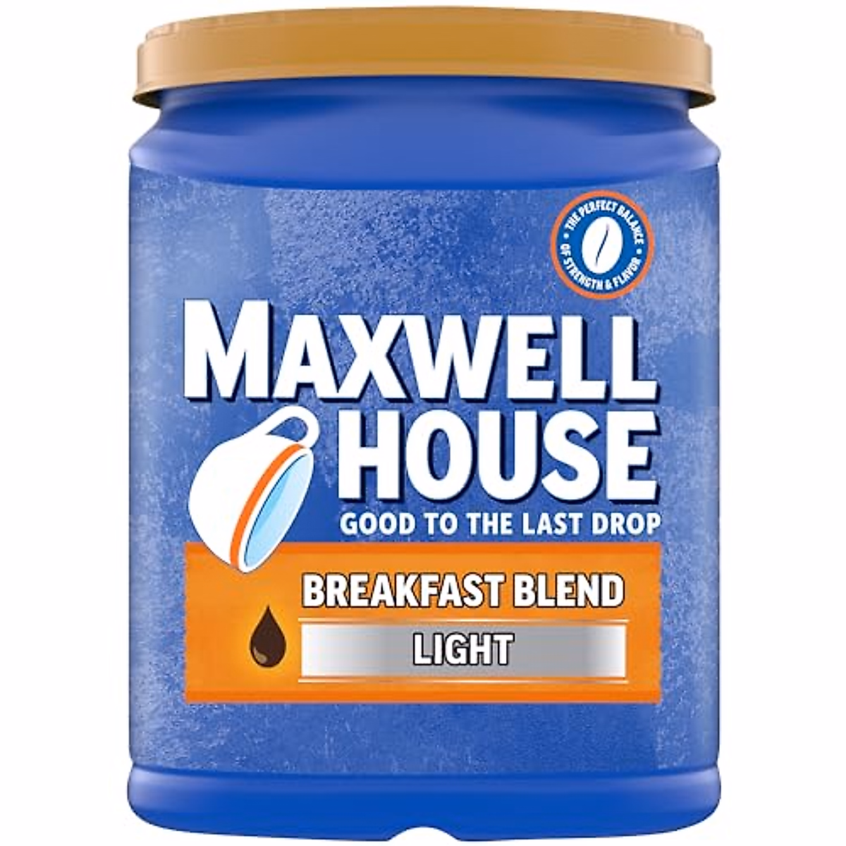 Maxwell House Breakfast Blend Light Roast Ground Coffee (38.8 oz Canister)