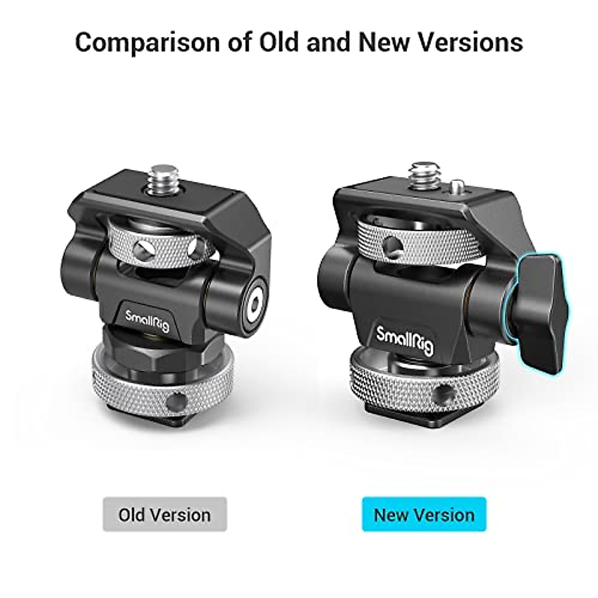 SMALLRIG Field Monitor Mount Monitor Holder Swivel and Tilt Adjustable with Cold Shoe Mount for 5" and 7" Monitor - 2905