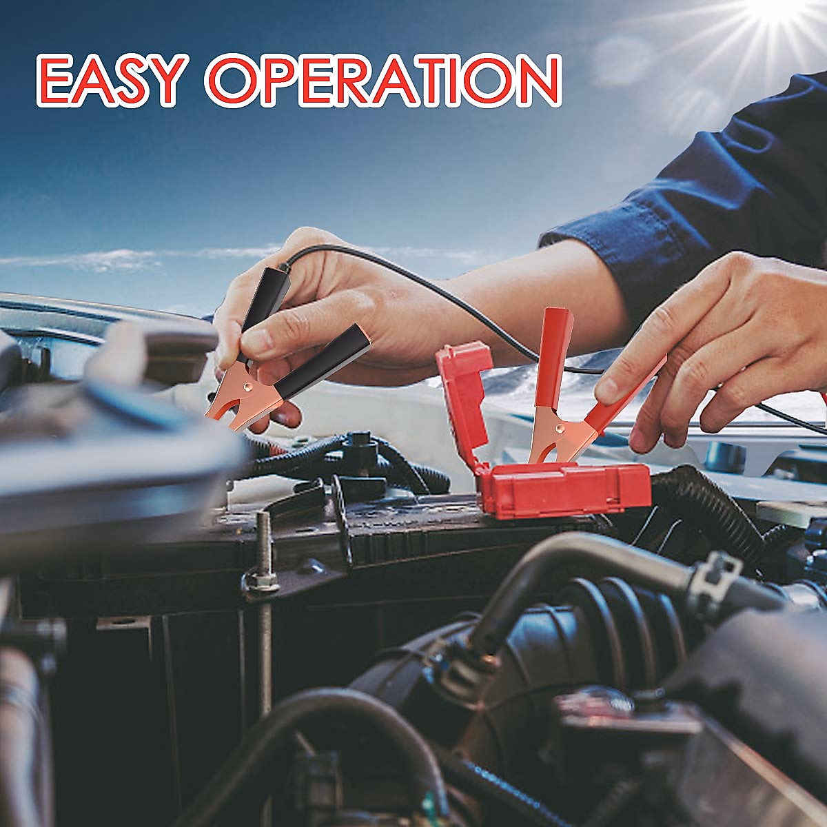 [2-Pack] LEICESTERCN 12V Battery Trickle Charger Maintainer Portable Smart Float Charger for Car Motorcycle Lawn Mower SLA AGM Gel Cell Wet Lead Acid Batteries