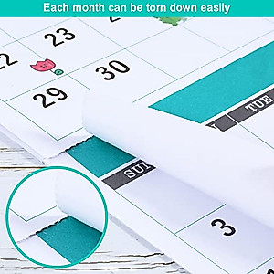 2023-2024 Wall Calendar - 3-Month Display Calendar July 2023- June 2024 (Folded in a Month), 11.3" x 26" (When Opened), 3 Month Calendar, Wall Calendar 2023-2024, 3 Month Vertical Calendar with Thick Paper