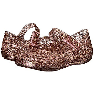 Mini Melissa Campana Zig Zag VI SP BB Mary Jane Shoe (Toddler), Mixed Pink Glitter, 5 M US Toddler