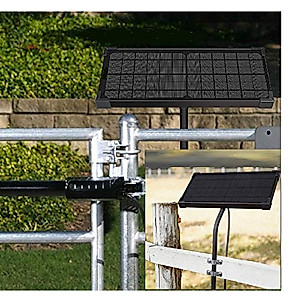SolarEnz 10 W Solar Panel Mount Bracket Charger for Automatic Solar Gate Opener Systems Solar Panel Electric Fence Kit