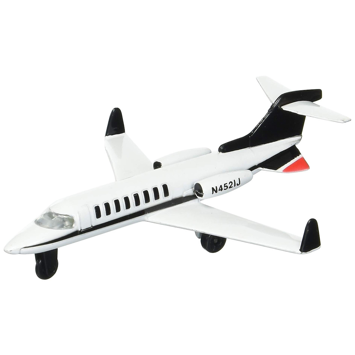 Hot Wings Planes Private Jet with Connectible Runway,White & Black