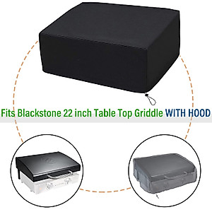 Blackhoso Griddle Lid Replacement 5011 and Waterproof Griddle Cover for Blackstone 22 inch Table Top Griddle Hard Hood and Griddle Cover