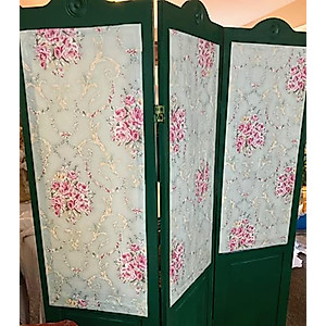 REDODECO Vintage Floral Adhesive Paper Vinyl Shelf Liner Peel Stick Dresser Drawer Sticker Home Deco 17.7inch by 118inch (Multi-Flower3)