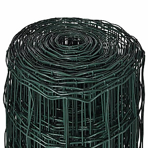 Euro Fence Steel,Safety Fence Garden,Fence Garden Netting Euro Fence Steel Green Outdoor Residential Fencing for Yard Garden,Farm 82ft x 2.6ft Green