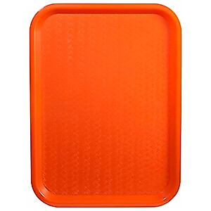 Winco Fast Food Tray, 14-Inch by 18-Inch, Orange