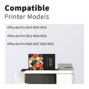 LemeroUtrust 962XL Remanufactured Ink Cartridge Replacement for HP 962 962XL use with HP OfficeJet Pro 9015 9010 9025 9020 9018 9012 9028 (Black Cyan Magenta Yellow, 4-Pack)