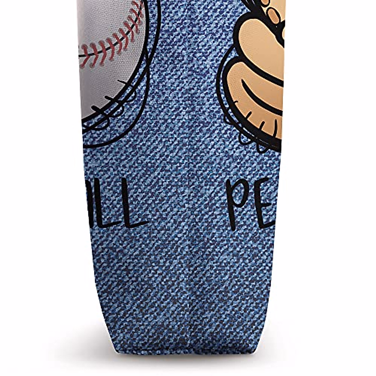 Peace Love Baseball Mom Leopard Print Cheetah Pattern Tote Bag