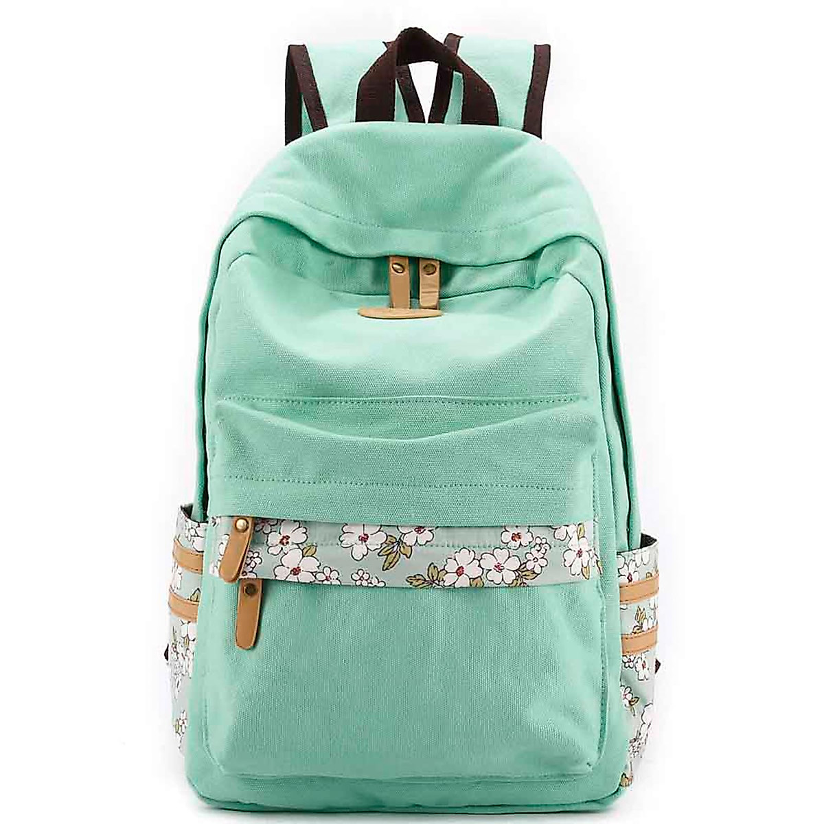 mygreen Casual Style Canvas Backpack/School Bag/Travel Daypack Light Green