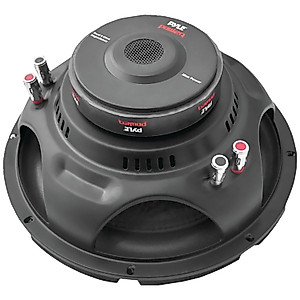 Pyle 12" Car Audio Speaker Subwoofer - 1600W High Power Bass Surround Sound Stereo Subwoofer Speaker System, Non-Press Paper Cone, 90 dB, 40 Ohm, 60 oz Magnet, 2" 4 Layer Voice Coil, Black - PLPW12D
