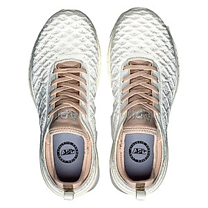 APL Athletic Propulsion Labs Women's Techloom Phantom Shoe, Ivory/Rose Dust, 8