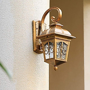 GAOJINXIURZ Outdoor Wall Lamp Wall Lamp European Outdoor Waterproof Aisle Garden Home Balcony Villa Outdoor Gate Courtyard Corridor