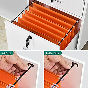 YITAHOME Wood File Cabinet, 3 Drawer Mobile Lateral Filing Cabinet, Storage Cabinet Printer Stand with 2 Open Shelves for Home Office Organization,White