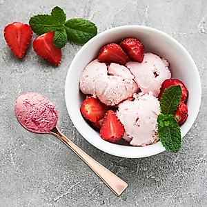 Plastic Spoons Mini Disposable Spoon: Cabilock 24 Pcs Rose Gold Serving Spoon 3.8 inch Dessert Spoon Small Spoons for Dessert, Sampling Appetizers, Honey, Parties, Picnics