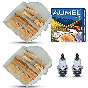 AUMEL Air Filter Spark Plug Kit for Husqvarna 445 445E 450 450E Jonsered 2250 2245 Chainsaw Replace 544080802.