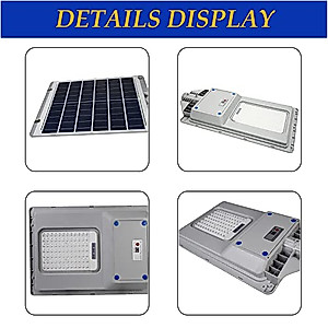 400W Solar Street Lights, 30000 Lumens street lights Solar Powered Outdoor Waterproof IP65 With Remote Control & Motion Sensor, Solar Parking Lot Lights Commercial for Garage, Stadium, Piazza,Yard