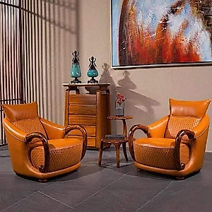 Mysummer 4PCS Round Furniture Bun Feet 2" Tall Replacement for Armchair Sofa Chair Loveseat Ottoman Dresser Legs (Walnut)