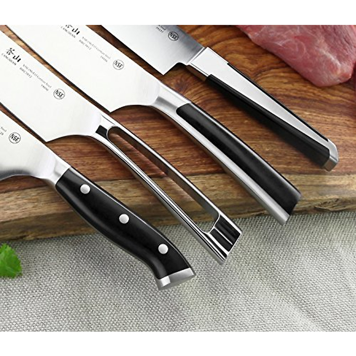 Cangshan N1 Series 59151 German Steel Forged Santoku Knife, 7-Inch