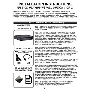 (AIE) – “Add-on” Car CD Player – Deluxe USB Integrated Kit - Universal Connection Guaranteed for Any Vehicle (3 Connection Options) – CDUSB-Deluxe