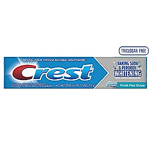 Crest Baking Soda And Peroxide Whitening With Tartar Protection Fresh Mint Flavor Toothpaste 8.2 Oz (Pack of 6)
