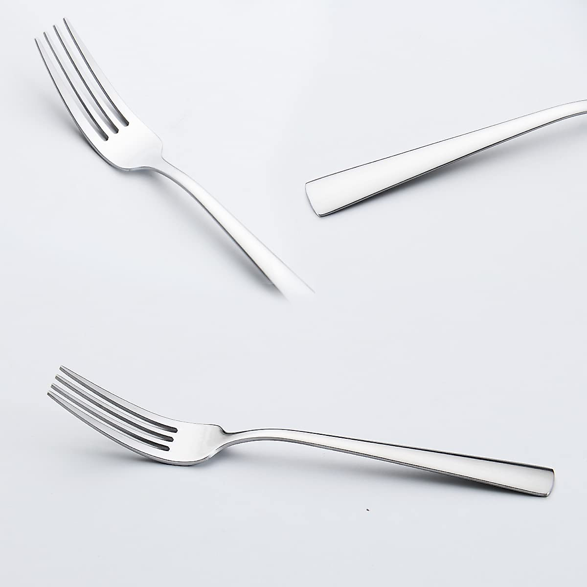 Dinner Forks set of 6,Stainless Steel Silverware Forks,Table Forks, 8 Inches, Silver,Dishwasher Safe