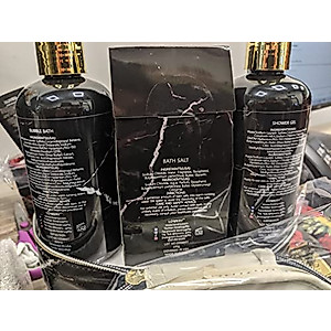 Gifts For Him, Bath Gift Baskets for Men Boyfriend Dad, Noir Mens Spa Gift Baskets Birthday Gifts for Men, Bath and Body Self Care - Bubble Bath, Bath Bombs More, Pampering Set