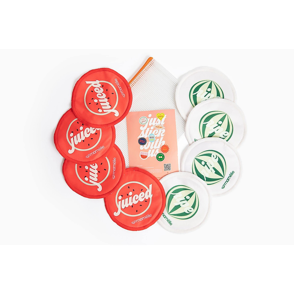 Mamèlie® by Silverette USA Glow in The Dark Reusable Organic Bamboo Nursing Pads