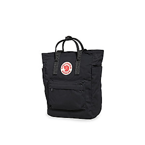 Fjallraven, Kanken Totepack Backpack with 13" Laptop Sleeve for Everyday Use and Travel, Black
