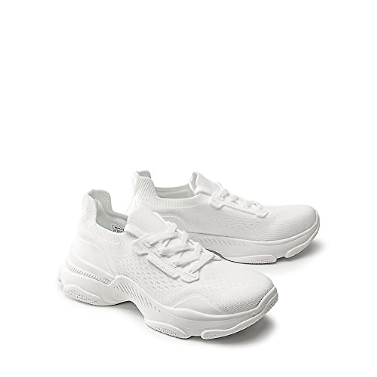DREAM PAIRS Sneakers for Women Walking Shoes, Slip On Comfortable Tennis Shoes Lightweight for Indoor Outdoor Gym, White-02, Size 7.5, Sdfn2325W