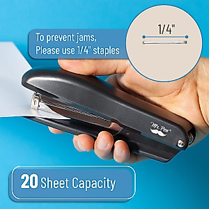 Mr. Pen Staplers with 200 Staples, 20 Sheet Capacity, Pack of 2