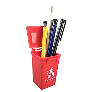 AITING Trash Can Toy Kids Toy Push Vehicles Garbage Truck's ABS Trash Cans Mini Curbside Vehicle Garbage Bin