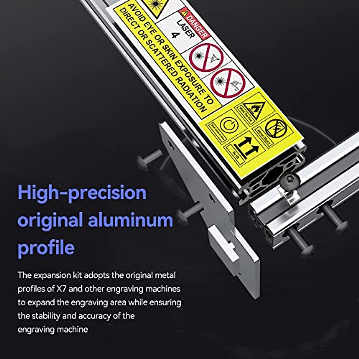 ATOMSTACK Engraving Area Expansion Kit for ATOMSTACK X7 Pro, X7, S10 Pro, A10 Pro, A5 M50 Pro Engraving Machine, Expand The Engraving Area to 850x410mm, Same Color Original Metal Profile